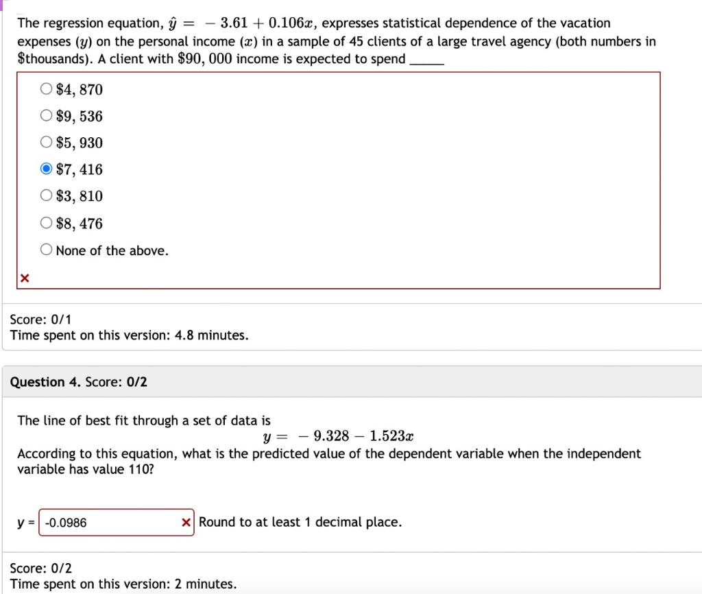 Solved In the sample linear regression equation y = a + bx, | Chegg.com
