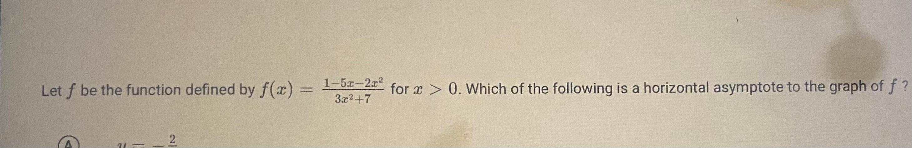 Solved (A) y=−32 (B) y=31 (C) y=32 (D) There is no | Chegg.com | Chegg.com