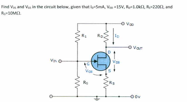 Solved Find Vps and VGs in the circuit below, given that | Chegg.com