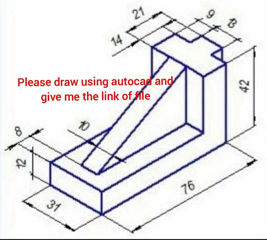 Solved 21 14 Please draw using autocad and give me the link | Chegg.com