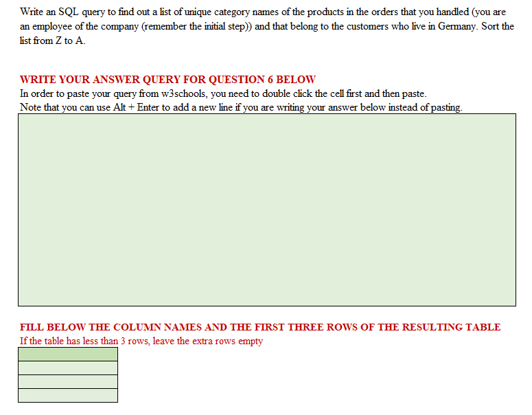 Solved Write an SQL query to find out a list of unique | Chegg.com