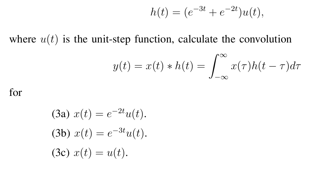 Solved where u(t) is ﻿the unit-step function, calculate the | Chegg.com