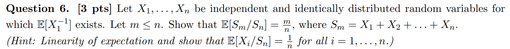 Solved Let X1; : : : ; Xn be independent and identically | Chegg.com