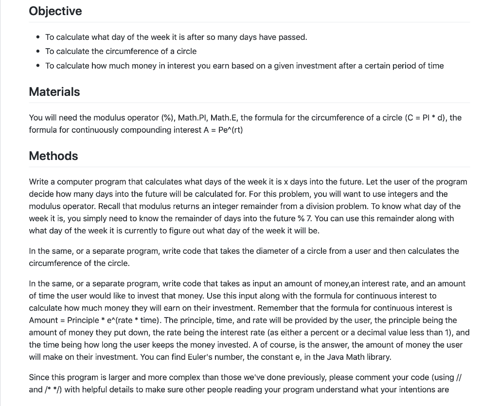 Solved Please help me write the code for the instructions | Chegg.com