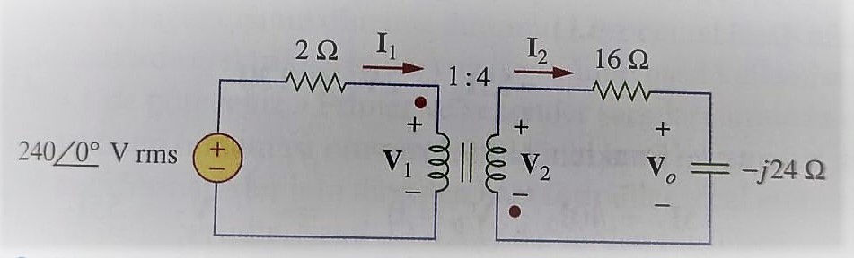 Solved Find the V0 voltage and the complex power supplied by | Chegg.com