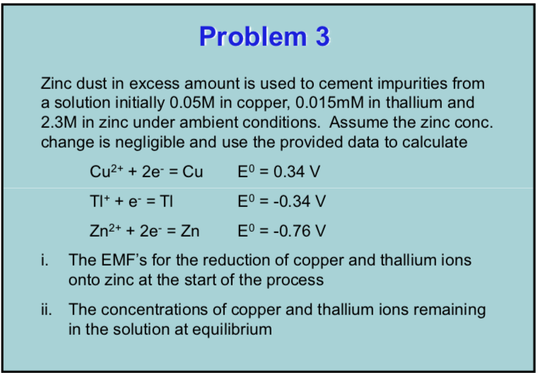 Solved Zinc dust in excess amount is used to cement | Chegg.com
