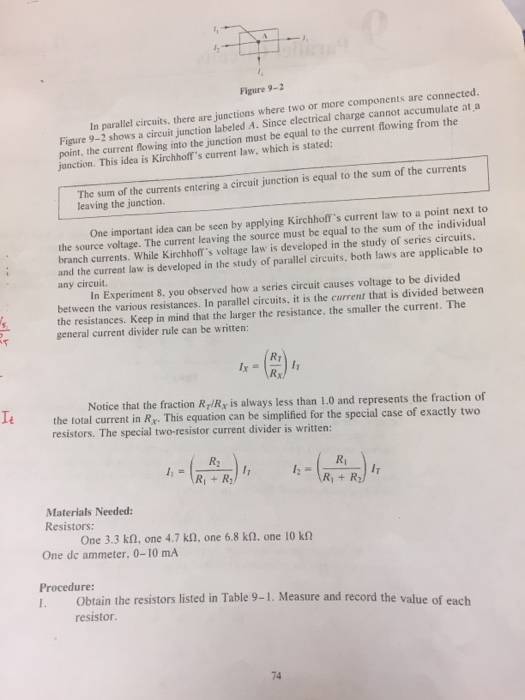 Solved Parallel Circuits Date Class Reading Floyd Sections 3526