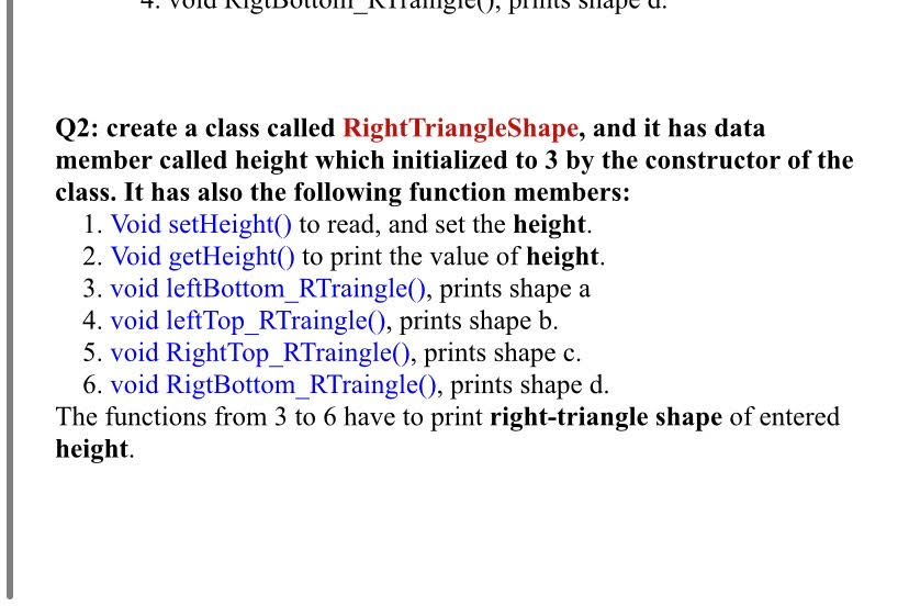 Solved Hello, I want to do this assignment in the visual | Chegg.com