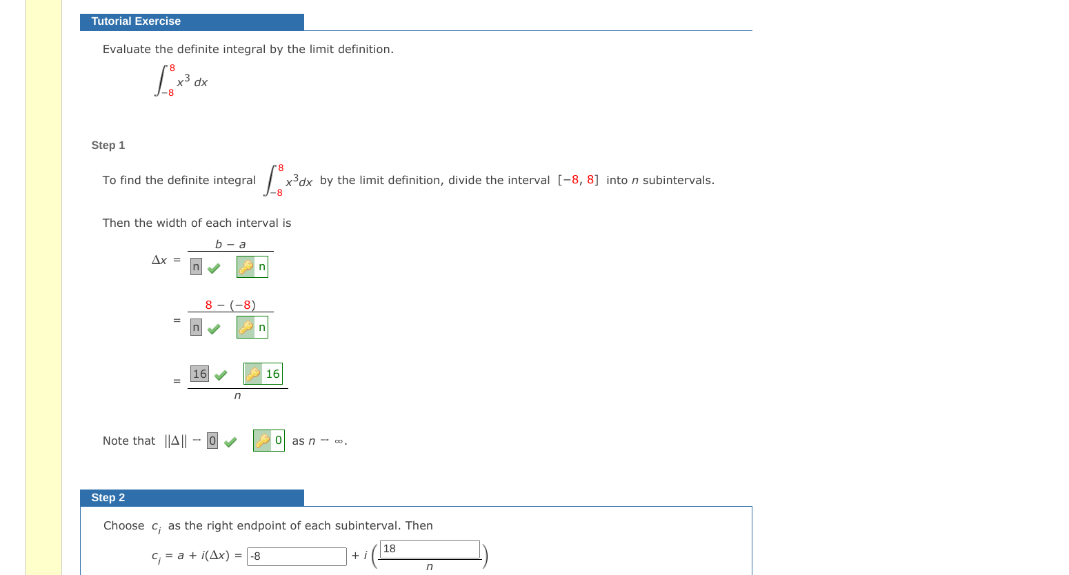 Solved Tutorial Exercise Evaluate the definite integral by | Chegg.com