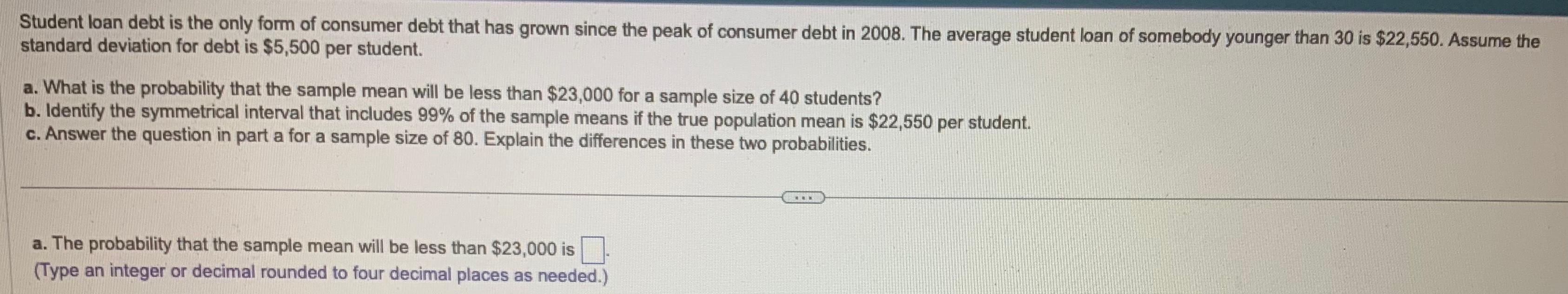Solved Student loan debt is the only form of consumer debt | Chegg.com