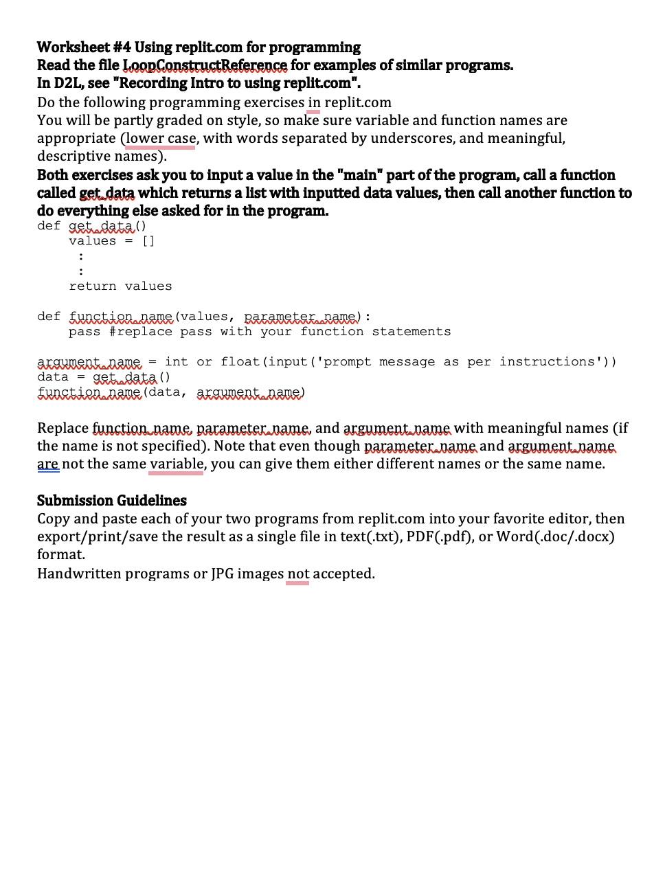Solved Worksheet \#4 Using replit.com for programming Read | Chegg.com