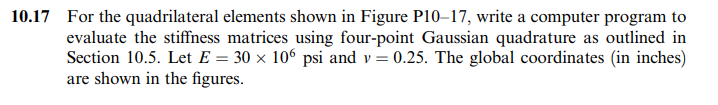 Solved For the quadrilateral elements shown in Figure | Chegg.com