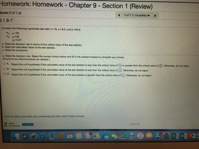 Solved Homework: Homework - Chapter 9-Section 1 (Review) | Chegg.com