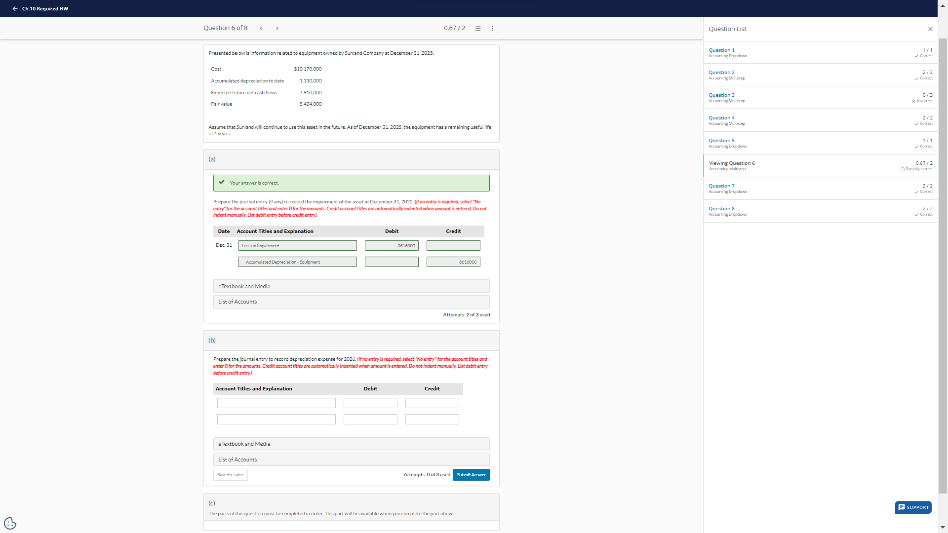Solved (a)indent manually. List debit entry before credit | Chegg.com