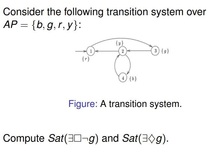 Solved Consider the following transition system | Chegg.com