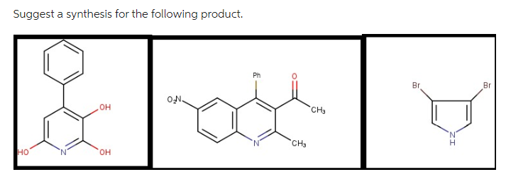Please propose a synthesis for each compound, you | Chegg.com