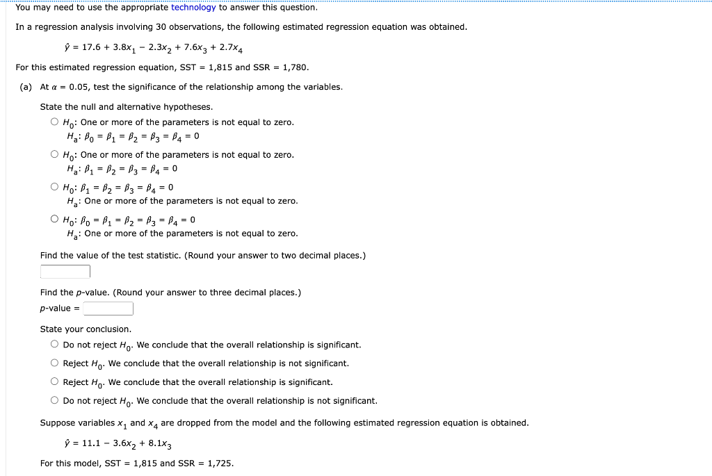 Solved You may need to use the appropriate technology to | Chegg.com