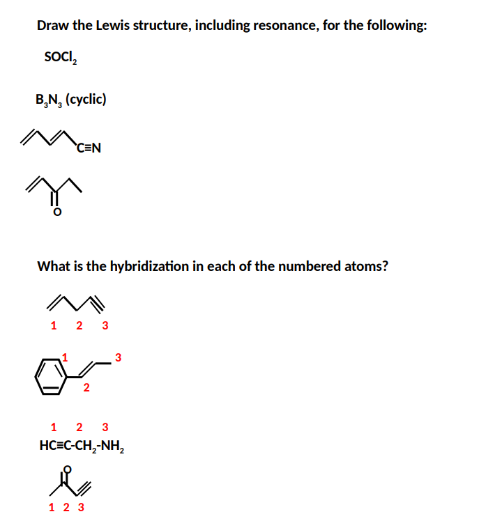 [solved] Draw The Lewis Structure Including Resonance