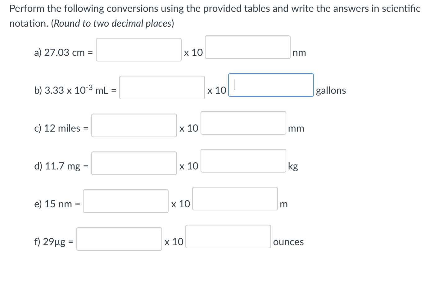 Solved Prefix Symbol Factor Name Equivalent 0.000000000001 | Chegg.com