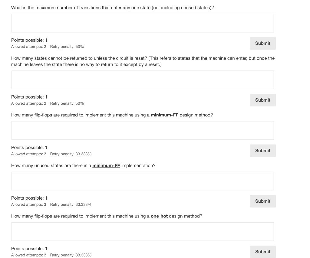 State Machine Design In a previous exercise, you were | Chegg.com