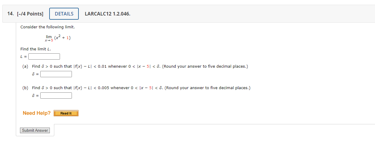Solved Consider the following limit. \\[ \\lim _{x | Chegg.com