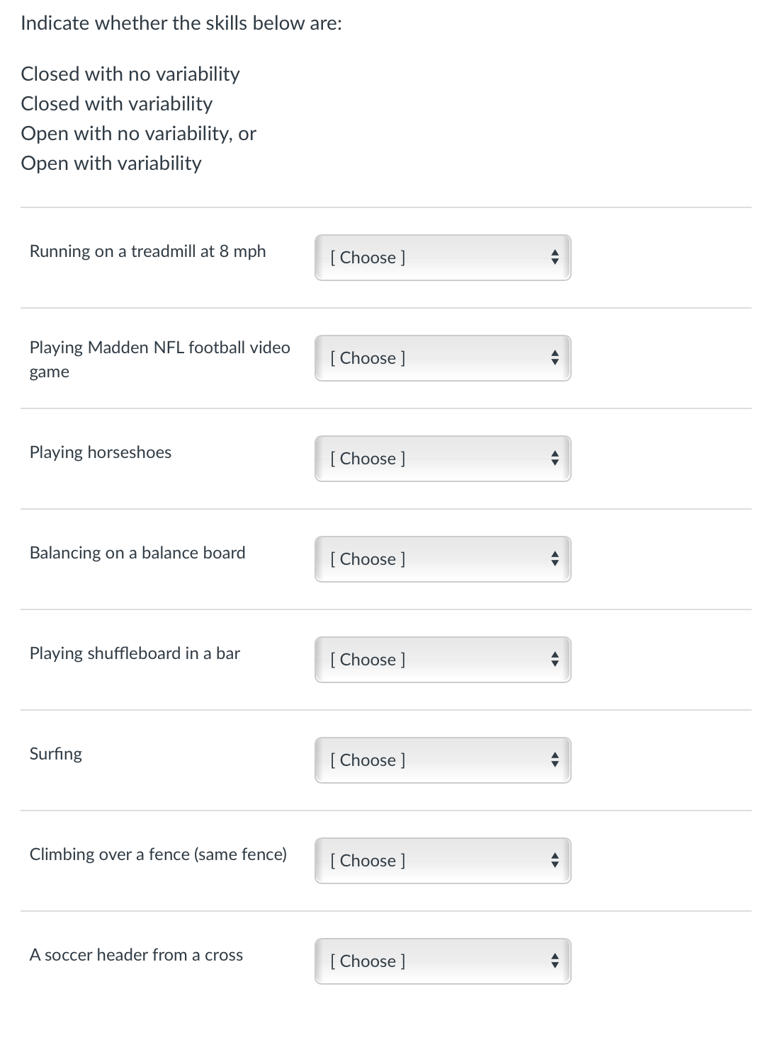 Solved Closed with no variability Closed with variability | Chegg.com