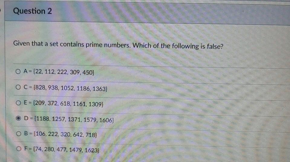 Solved Question 1 Given that a set contains rational | Chegg.com