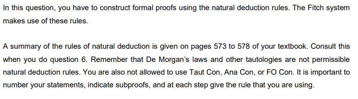 Solved In this question, you have to construct formal proofs | Chegg.com