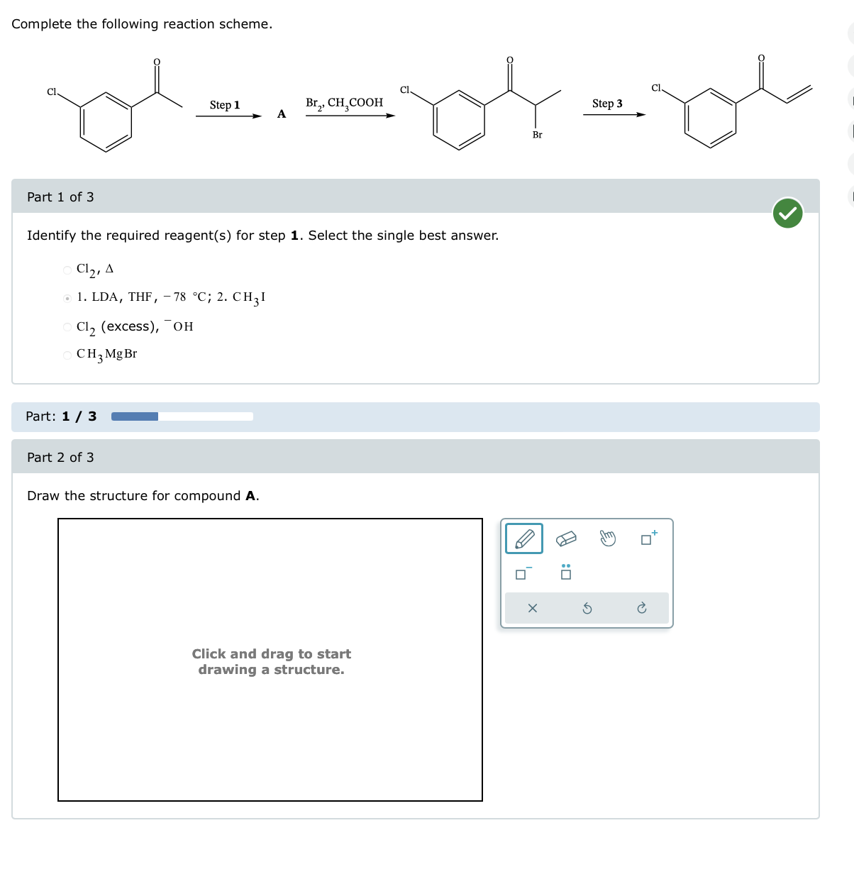 Solved Complete the following reaction scheme.Part 1 ﻿of | Chegg.com