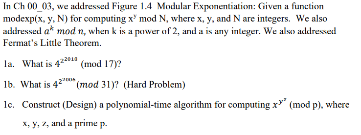 Solved In Ch 00_03, we addressed Figure 1.4 Modular | Chegg.com