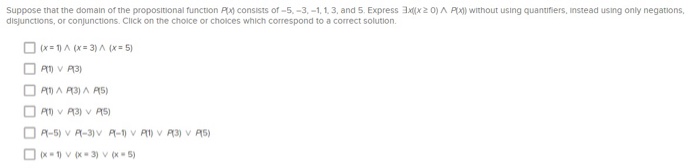 Solved Suppose that the domain of the propositional function | Chegg.com