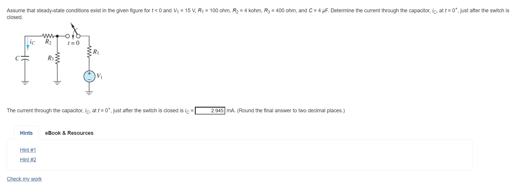 Solved Assume That Steady State Conditions Exist In The