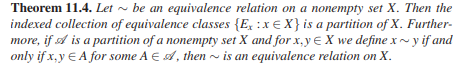 Solved Theorem 11.4. Let ∼ be an equivalence relation on a | Chegg.com