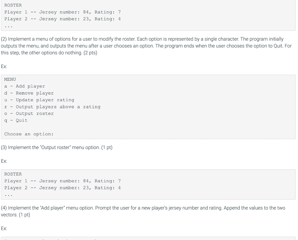 Solved In C++ Please! (auto generation system that uses | Chegg.com
