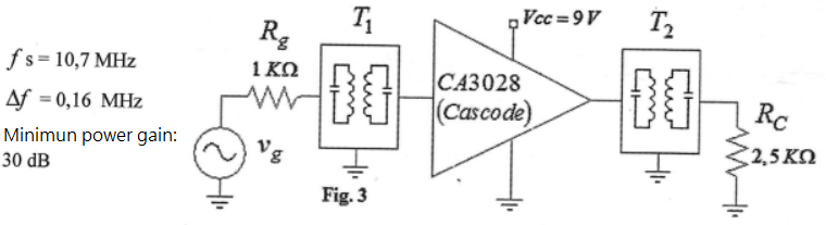 Calculate an amplifier stage, like the one shown in | Chegg.com
