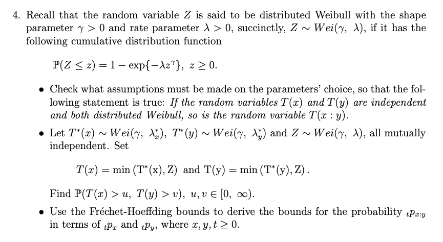 Recall that the random variable Z is said to be | Chegg.com