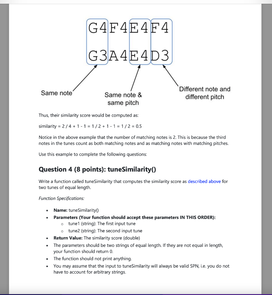 Solved --- Examples --- Sample function call Expected | Chegg.com