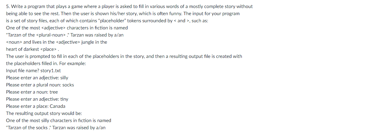 5. Write a program that plays a game where a player | Chegg.com