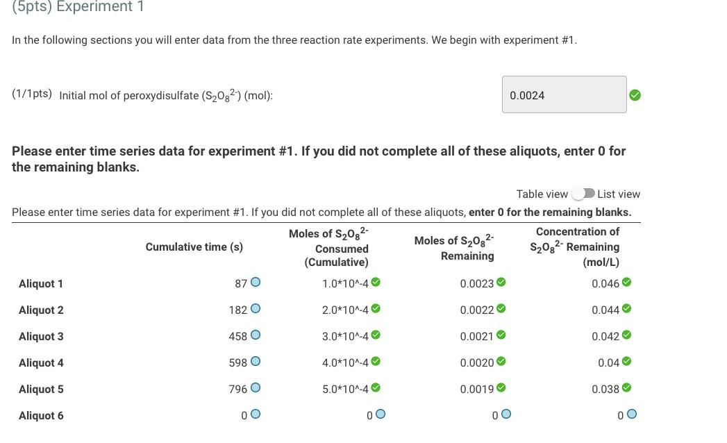 Solved (5pts) Experiment 1 In the following sections you | Chegg.com
