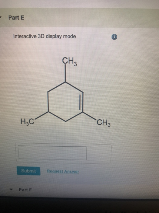 Solved Part H Interactive 3D display mode CH3 H,c CH2 CHs | Chegg.com