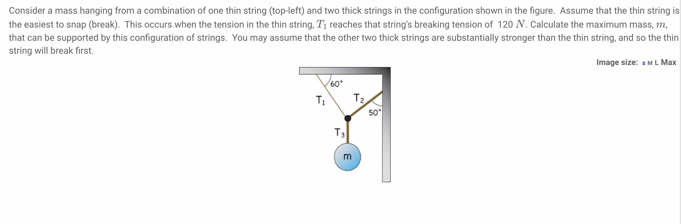 Solved Consider a mass hanging from a combination of one | Chegg.com