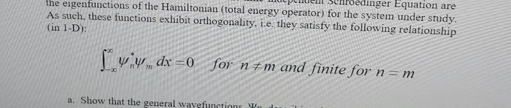 Solved The normalized wavefunction for a particle in a 1-D | Chegg.com