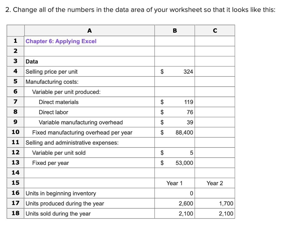 Solved Chapter 7: Applying Excel: Excel Worksheet (Algo) | Chegg.com Solved Chapter 7: Applying Excel: Excel Worksheet (Algo) | Chegg.com