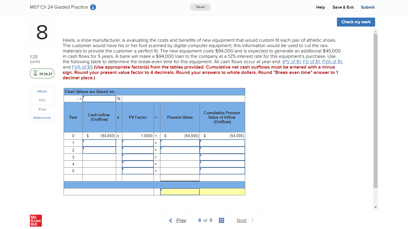 Solved MO7 Ch 24 Graded Practice Saved Help Save & Exit | Chegg.com