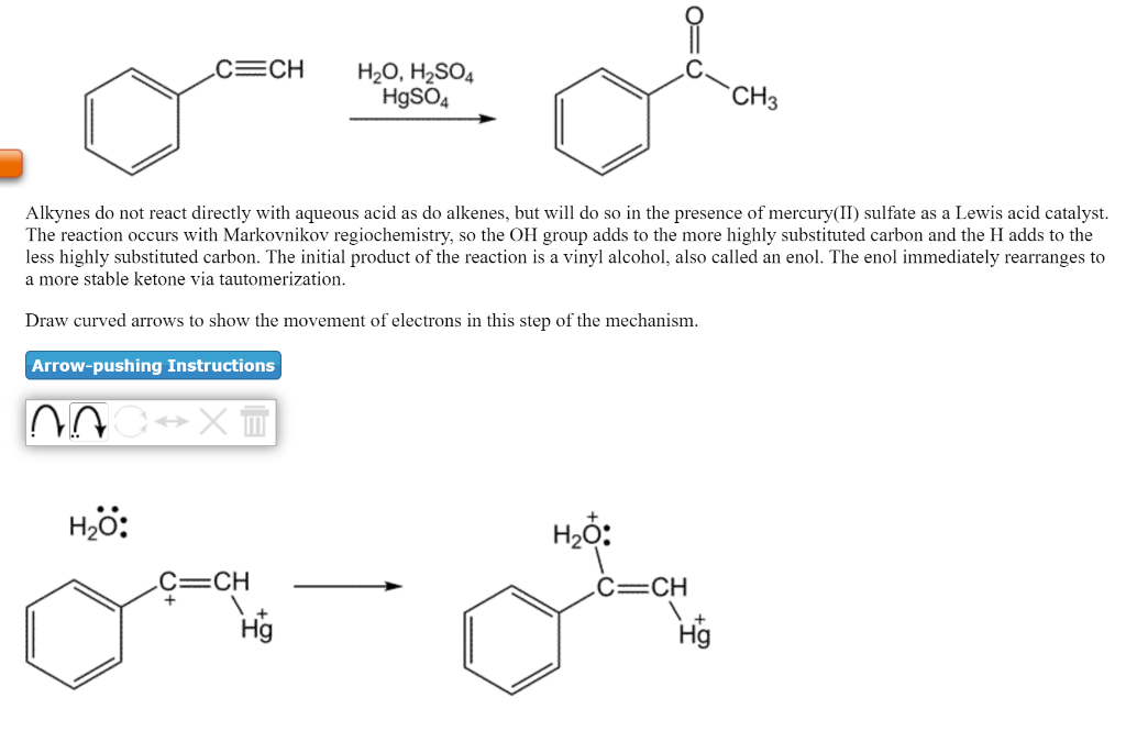 Solved Alkynes do not react directly with aqueous acid as do | Chegg.com