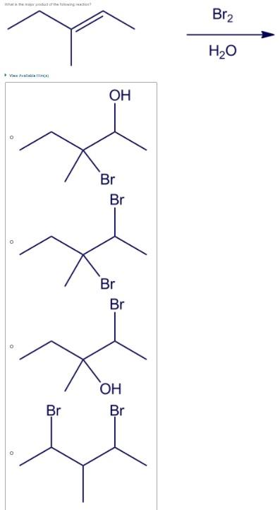 Solved Br2 H2O OH Br Br Br Br OH Br Br O | Chegg.com