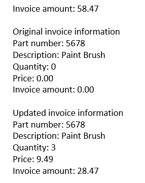 Solved Create a class called Invoice that a hardware store | Chegg.com