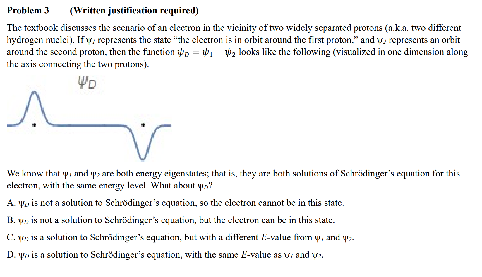 Solved Problem 3 (Written justification required) The | Chegg.com