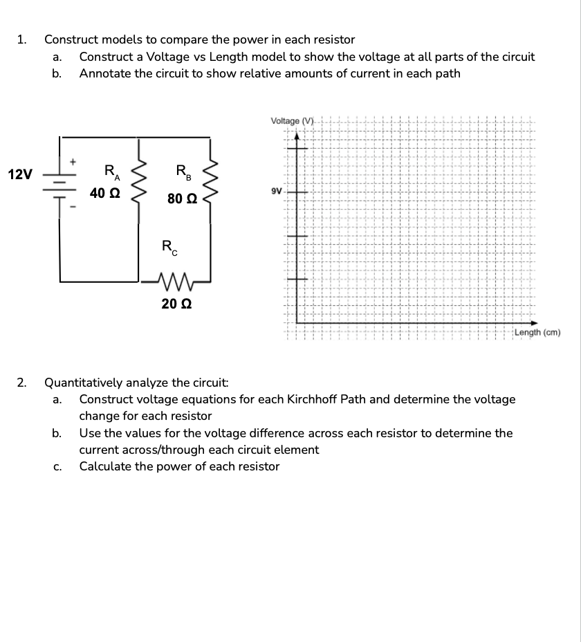 Solved 1. Construct models to compare the power in each | Chegg.com