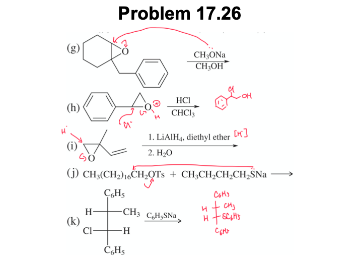 Solved Problem 17.26 CH3ON СН,ОНЫ هي •OH 애 HCI CHCI: (h) 1. | Chegg.com